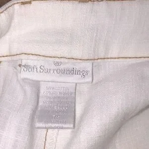 Soft Surroundings | Pants & Jumpsuits | Soft Surroundings Size Tm White ...